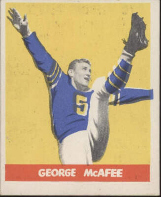 George McAfee 1948 Leaf No Nickname on Front #19 EX-NM Chicago Bears | eBay