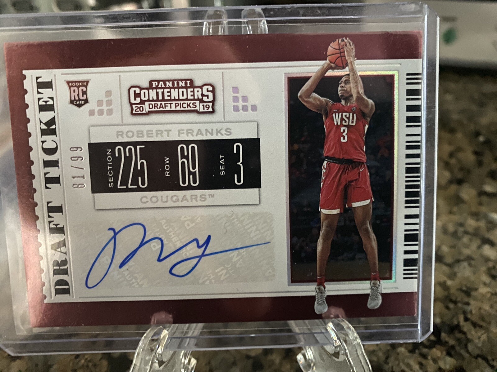 2019-20 Panini Contenders Draft Picks Draft Ticket Red Foil /99 Robert ...