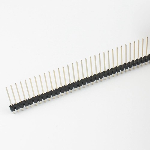 5Pcs Gold Plated 2mm 2.0mm Pitch 1x40 40 Pin Single Male Long Header ...
