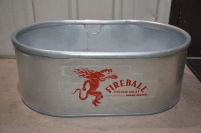 Large Metal Fireball Beverage Tub | eBay