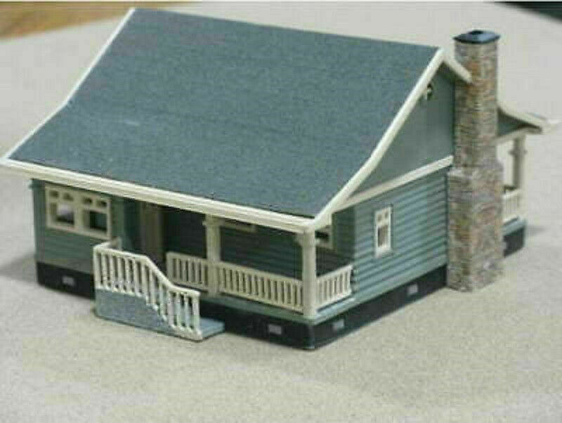 HO Scale Cottage house set (Gray) Hobby train town unassembled DIY Kit ...