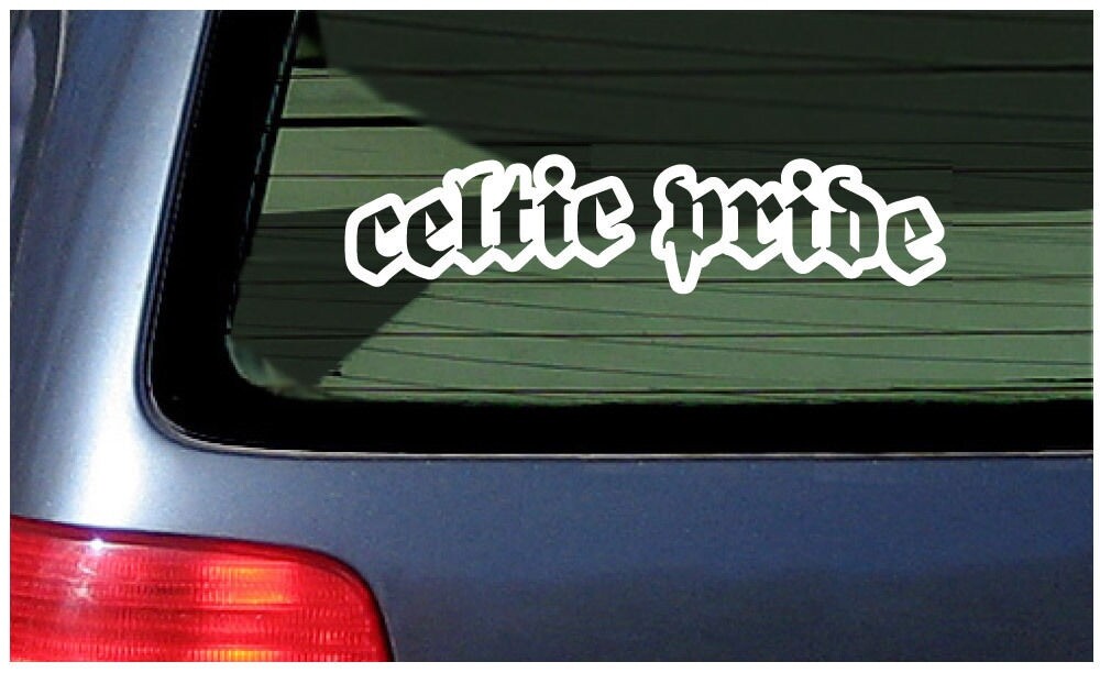 celtic pride boston wales car window fun sticker scotland ireland irish ...