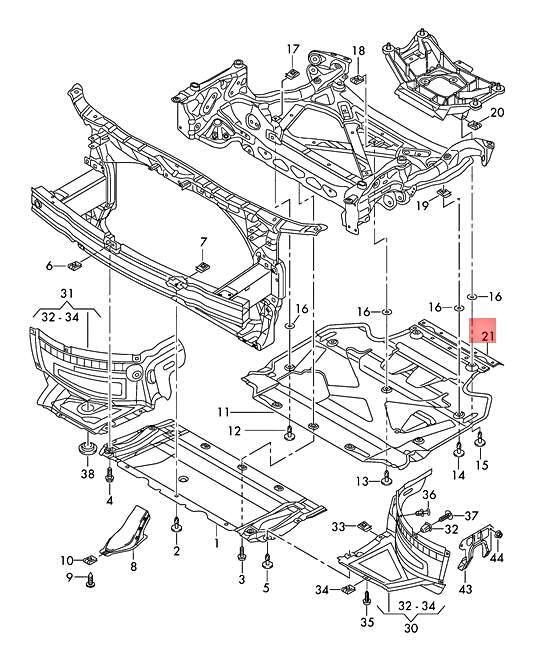 Genuine AUDI VW A6 Allroad Qu. Quattro Avant S6 Air Guide 4G0863325A | eBay