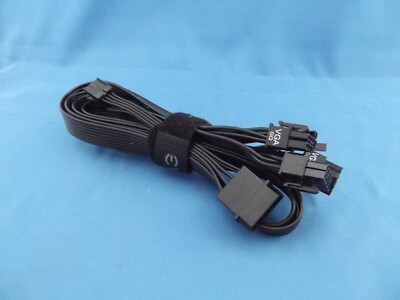 2x EVGA 8 PIN - 8(6+2)+8(6+2) Modular Graphics Card Power Cable & Molex ...