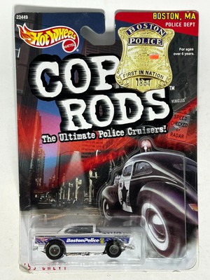 Hot Wheels Cop Rods '55 Chevy Boston MA Police Dept Chevrolet Muscle ...