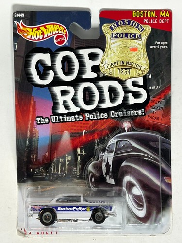 Hot Wheels Cop Rods '55 Chevy Boston MA Police Dept Chevrolet Muscle ...