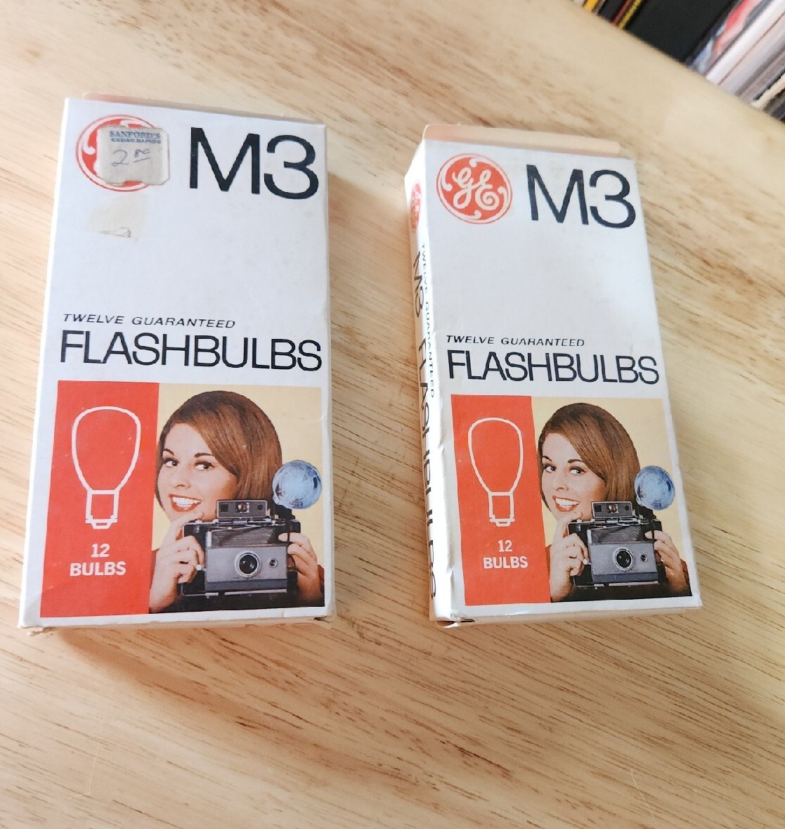 2 GE M3 Twelve Flashbulbs Camera Flash Bulbs Vintage NIB | eBay