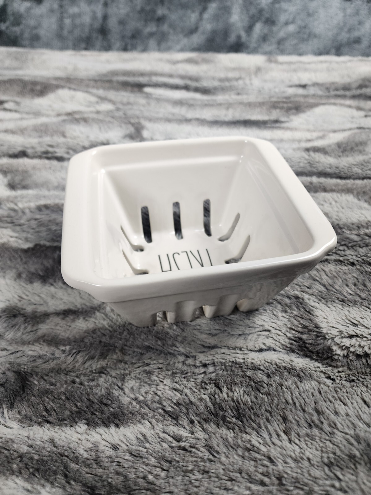 White Berry Box Colander Rae Dunn FRESH Small Container Decor 5-1/2" | eBay