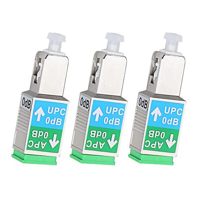 -3PC Fiber Optic Adapter SC/UPC Male to SC/APC Female Singlemode SM 9 ...