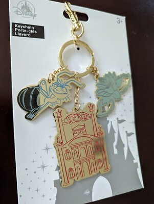 DISNEY PARKS Princess & Frog RAY Firefly Flower Keychain Charm Zipper ...