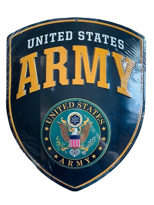 NEW! Vintage Rustic Style US ARMY American Eagle Shield Badge Metal ...