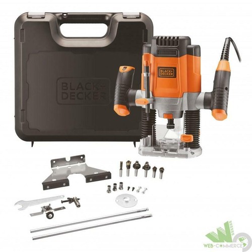 FRESATRICE ELETTRICA B+D KW1200EKA 1200 WATT IN VALIGETTA + 6 FRESE ...