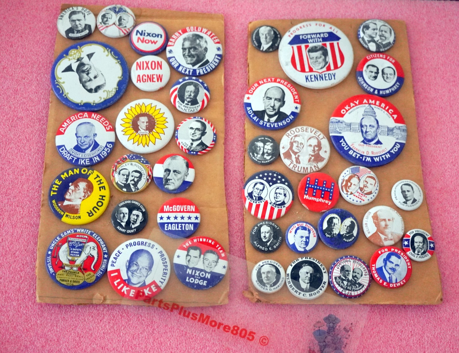 39- Reproduction Vintage Political Promotional Buttons' Lot **RARE FIND ...