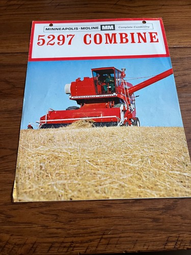 Minneapolis Moline 5297 Combine Brochure FCCA | eBay