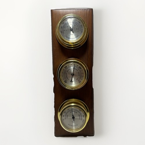 Vintage Taylor Barometer Thermometer Humidity Meter Gauge Wood Wall ...