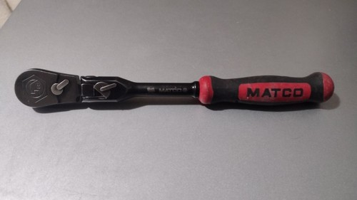Matco Tools RED 1/4" Drive 8" Long Locking Flex Head Ratchet AFR68BLFR ...