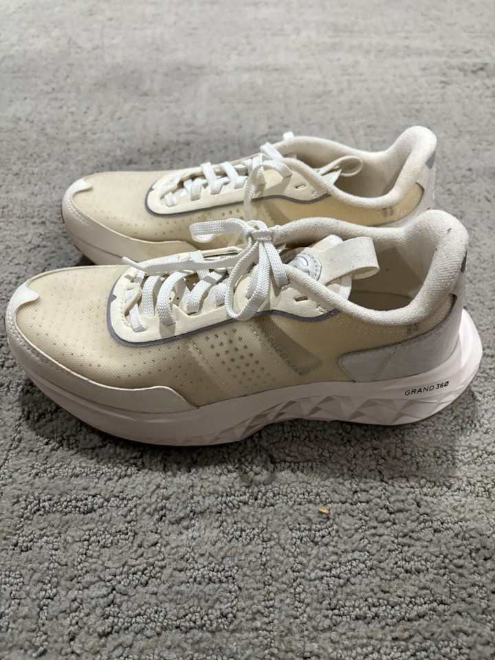 Cole Haan Women's ZeroGrand Outpace 3 Ivory/Egret Running Shoes W26766 ...