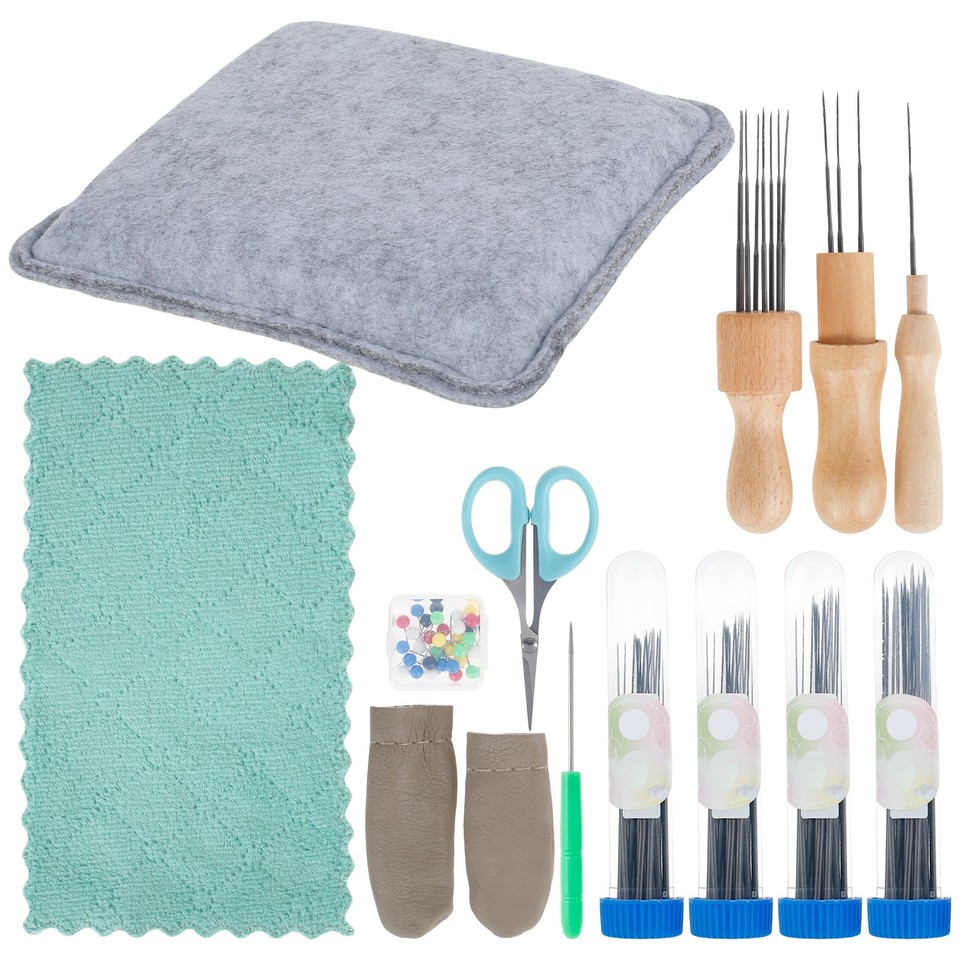 113Pcs Needle Felting Tool Kit DIY Wool Felt Needling Tool Kit Needle ...