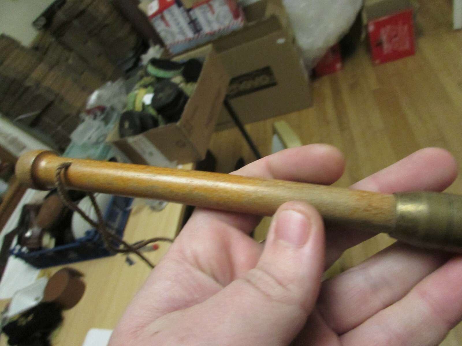 excellent vintage hardy alnwick wood brass salmon fly fishing priest 9 ...