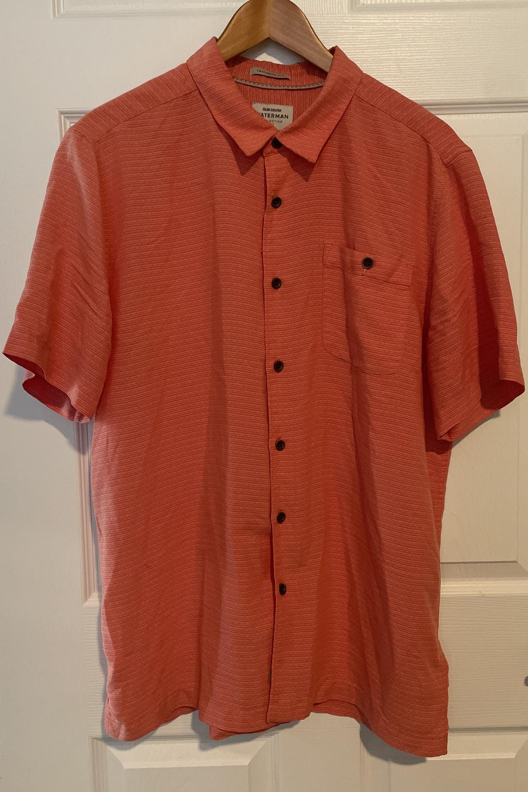 Quicksilver Waterman Collection Mens Shirt Size Large Hawaiian Button ...