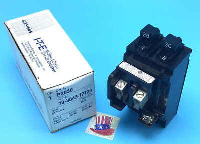 New Circuit Breaker Pushmatic P2030 20/30 Amp Two 1 Pole Twin Tandem | eBay