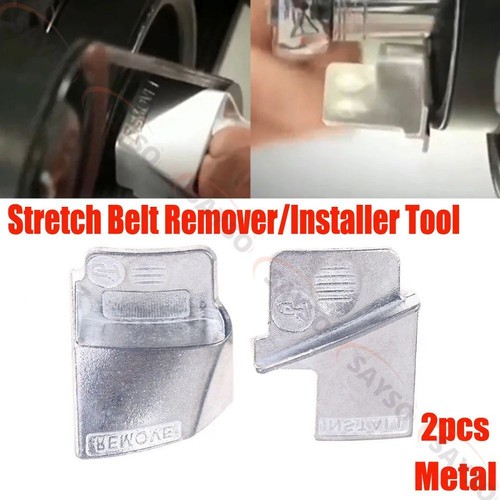 2PCS Metal Stretch Belt Remover & Installer Tool Kit Set For Car Auto ...