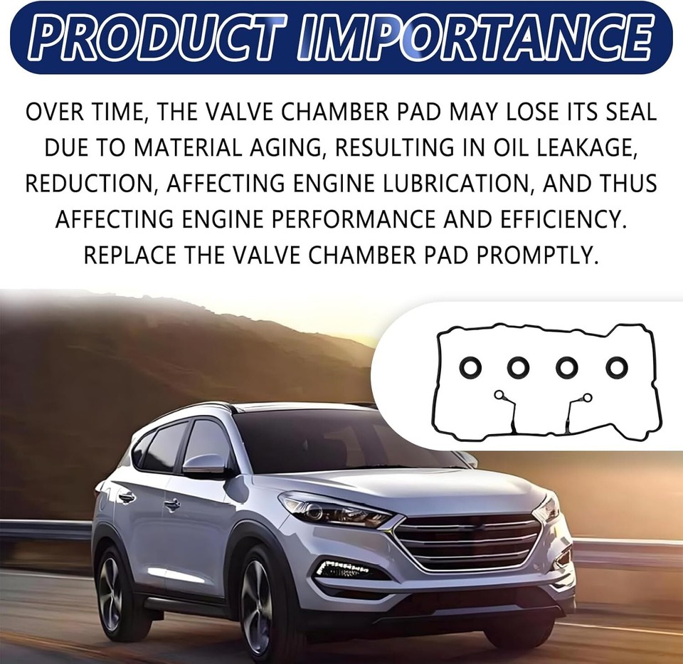 22441-2E000 for Hyundai Tucson Elantra Engine Head Valve Cover Gasket 1 ...