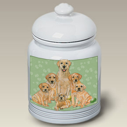 Yellow Labrador Retrievers Treat Jar | eBay