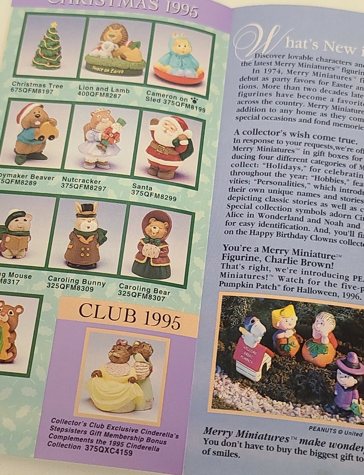 Hallmark Merry Miniatures Collection Charm Christmas Ornaments Vtg 90s ...