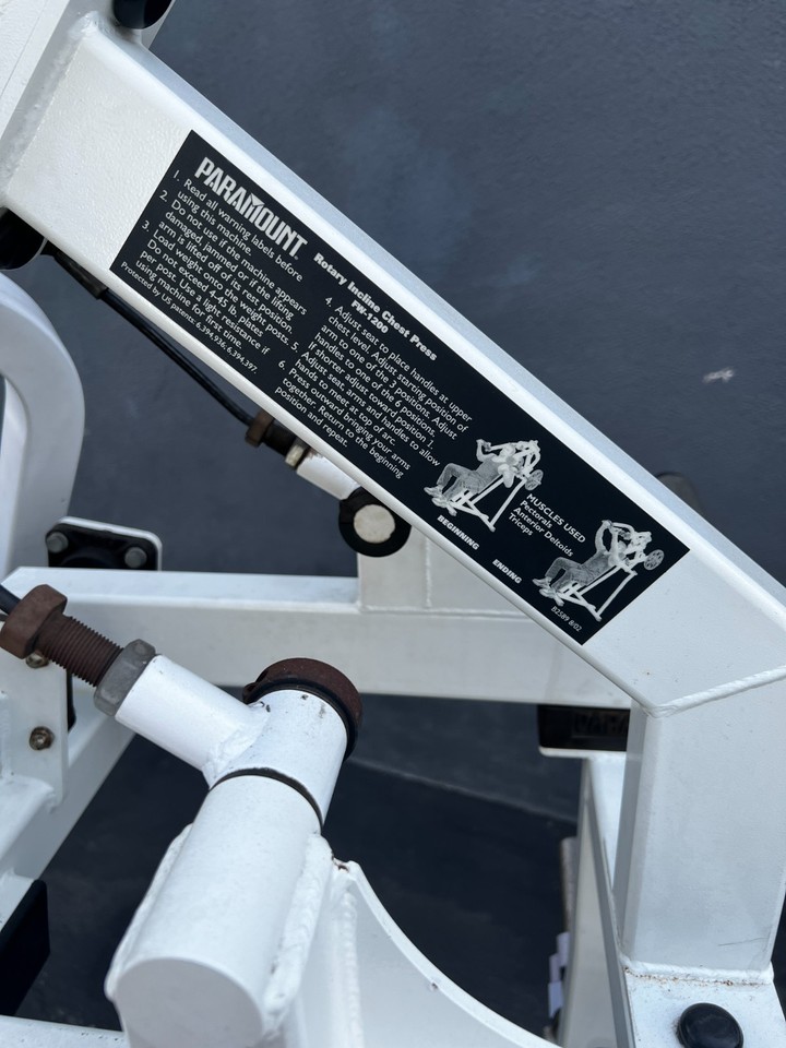 Paramount Rotary Incline Chest FW-1200 | eBay