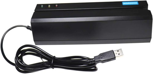 MSR605X USB Card Reader Writer Mag Swipe 3-Track Compatible w/ MSR206 ...