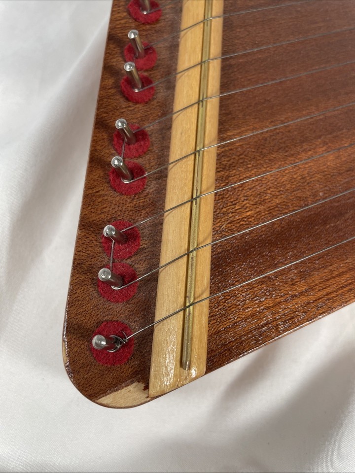 Vintage Nepenenoyka 15-String String Wooden Lap Harp Musical Instrument ...