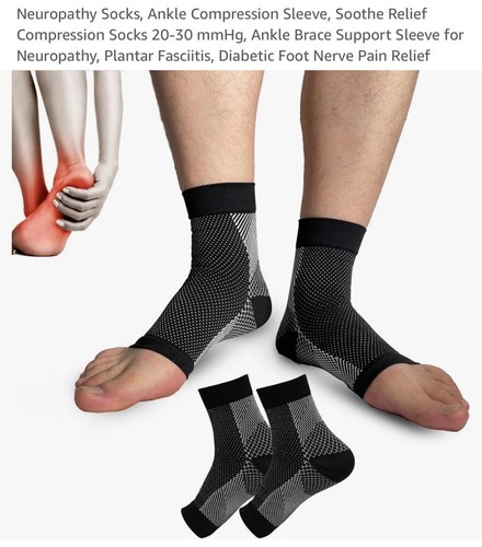 Dr Sock Soothers Socks Anti Fatigue Compression Foot Sleeve Brace ...