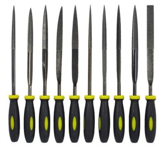 10 Piece Small Hand Titanium Coated Diamond File Tool Set Kit | eBay