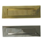 Letter Box Plate Chrome Brass Front Door External Postal Plate Cover ...