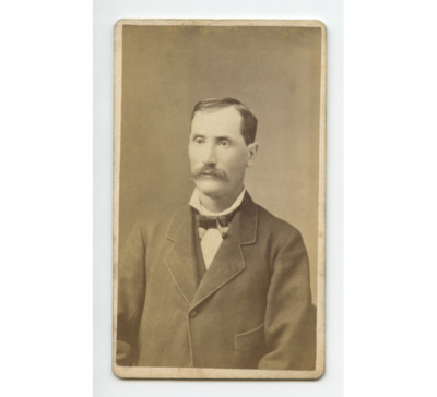 CDV PHOTO MAN FROM CARMICHAEL, PA, PORTRAIT BY ROGERS, GRAPHIC BACK | eBay