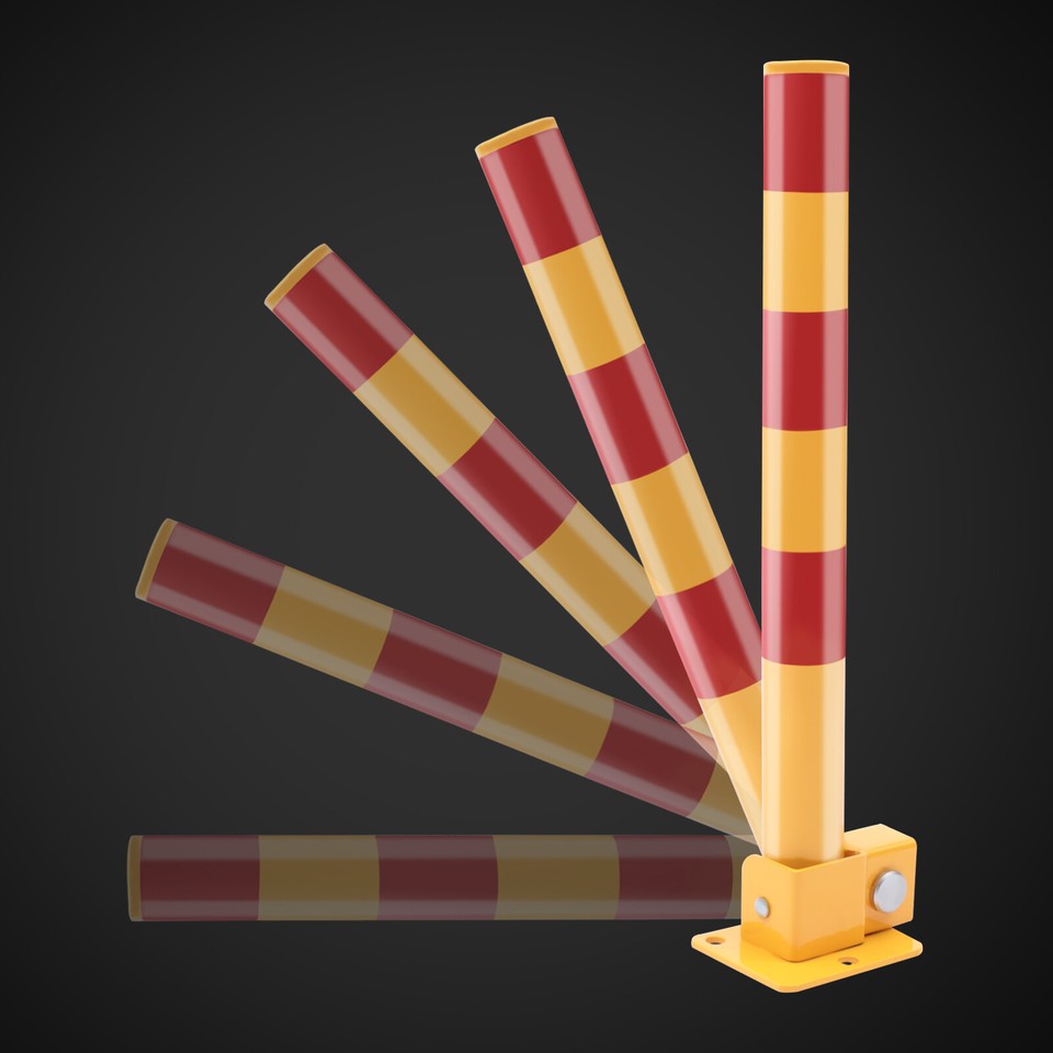 Automatic Locking Parking Post Safety Bollard Iron Pipe Traffic Post ...