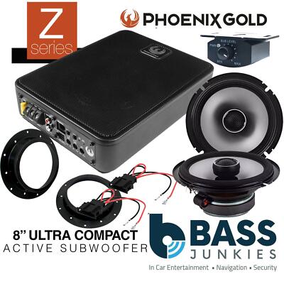 ALPINE Front Door Speakers & 600 Watts Underseat Sub Kit For VW ...