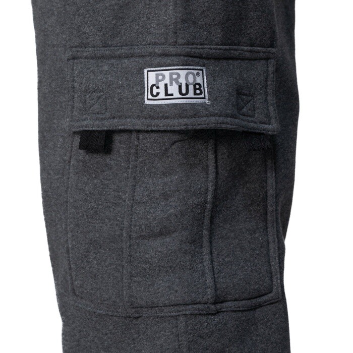 NWT Pro Club Heavyweight Fleece Cargo Sweatpants Charcoal Grey | eBay