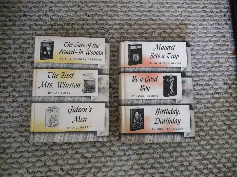 9 Book Detective Book Club Bundle / Lot Vintage Hardcover Books | eBay