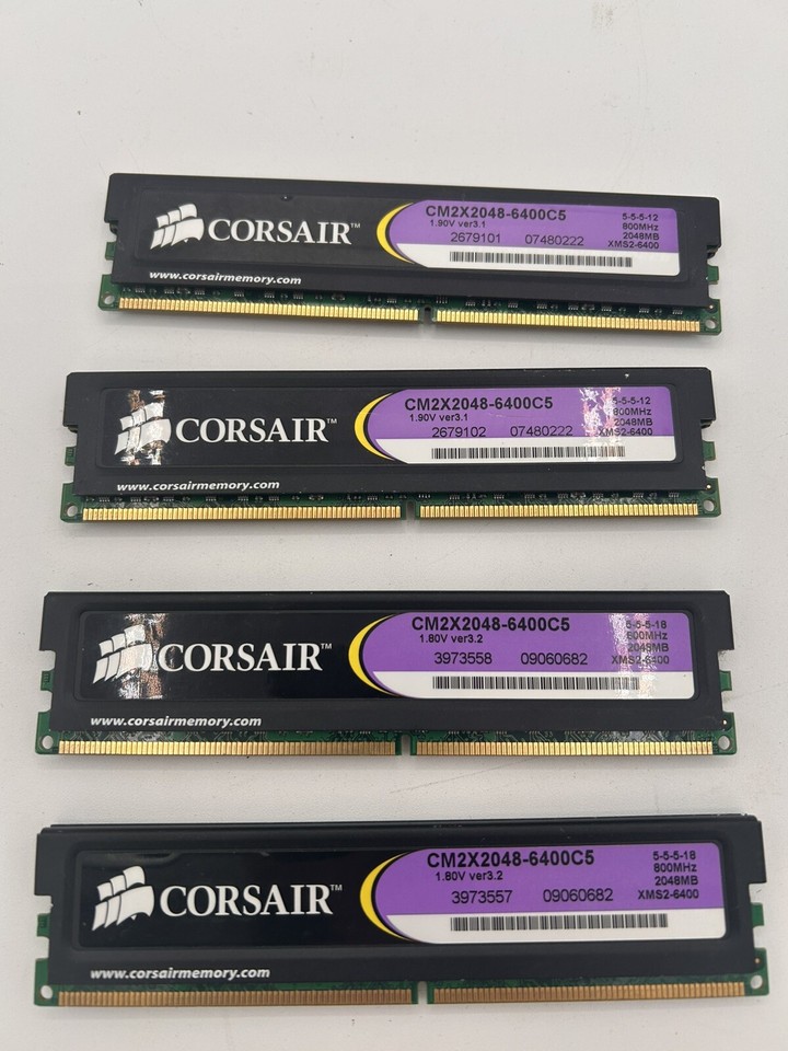 Corsair 4GB Memory 2 Sticks CM2X2048-6400C5 800MHz XMs2- 6400 C5 ...