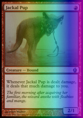 Magic the Gathering MTG Jackal Pup (2) PDS Fire & Lightning LP FOIL | eBay