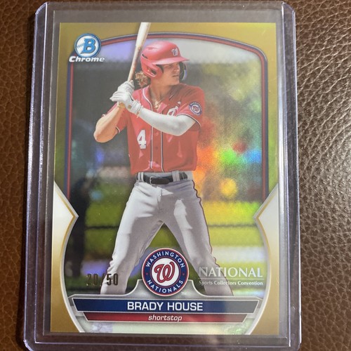 2023 Bowman Chrome NSCC National BRADY HOUSE GOLD Refractor 20/50 MLB ...