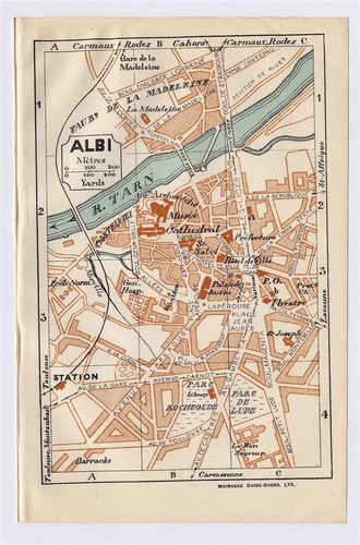 1926 ORIGINAL VINTAGE CITY MAP OF ALBI / MIDI-PYRENEES / FRANCE | eBay