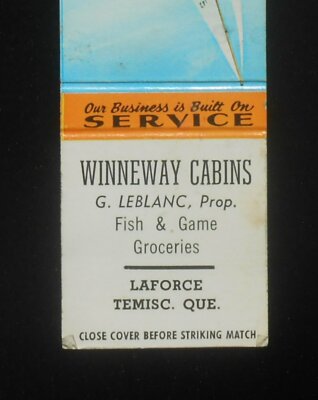 1960s Winneway Cabins G. Leblanc Fish & Game Groceries Sailboat Laforce ...