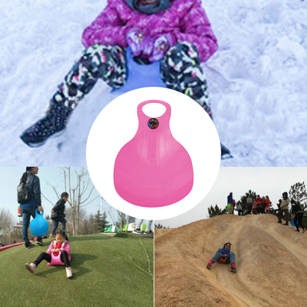Snow Sleds Children Outdoor Winter Park Lawn Sled Sledge Toboggan Sport ...