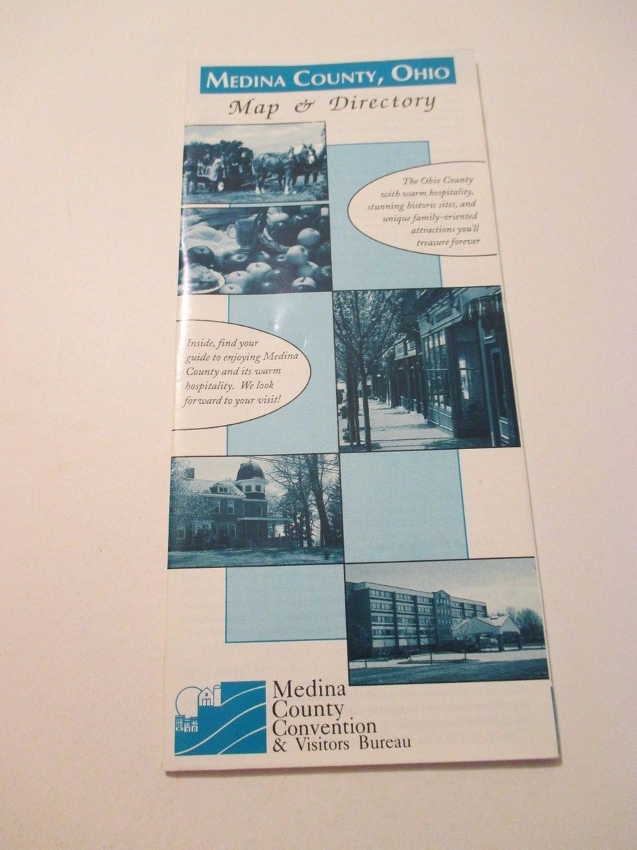 Medina County Ohio Road Map Study Area Location And Land Cover Map.