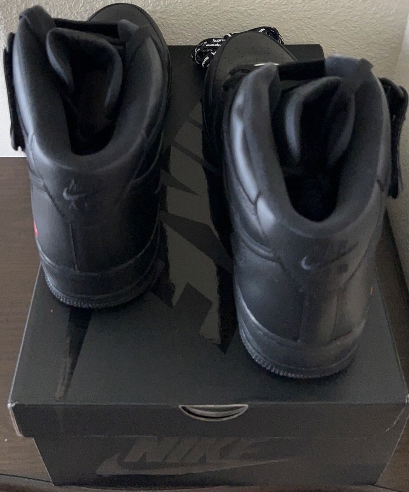 Supreme X Air Force 1 Mid SP “Box Logo” - Black FZ8784 001 Size 12 | eBay