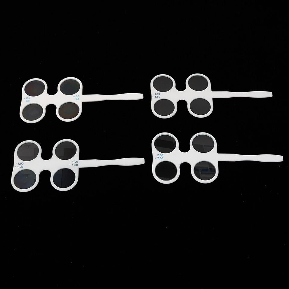 Optometry Flip Trial Lens Set 4 Units Confirmation Flippers White ...
