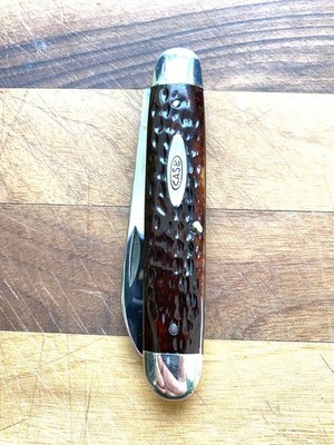 Vintage Case XX 6294 Jumbo Equal End Cigar Red Bone pocket Knife | eBay